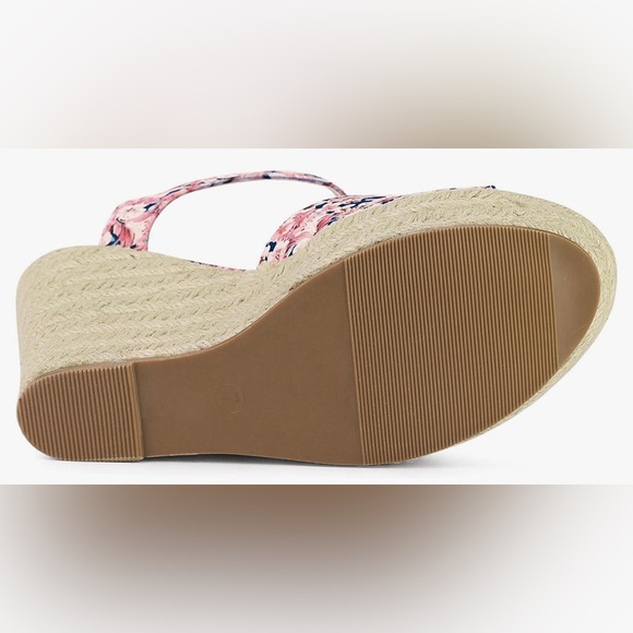 Shoes | Nwt Floral Printed Slingback Espadrille Wedge Multiple Colors ...